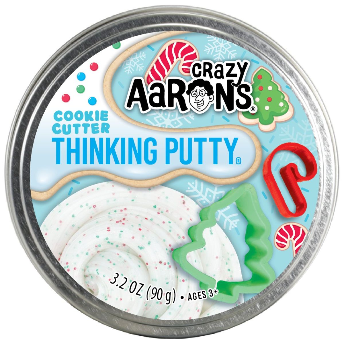 Crazy Aarons Cookie Cutter Full Size 4 Inch Christmas Thinking Putty Tin - Owl & Goose Gifts ...