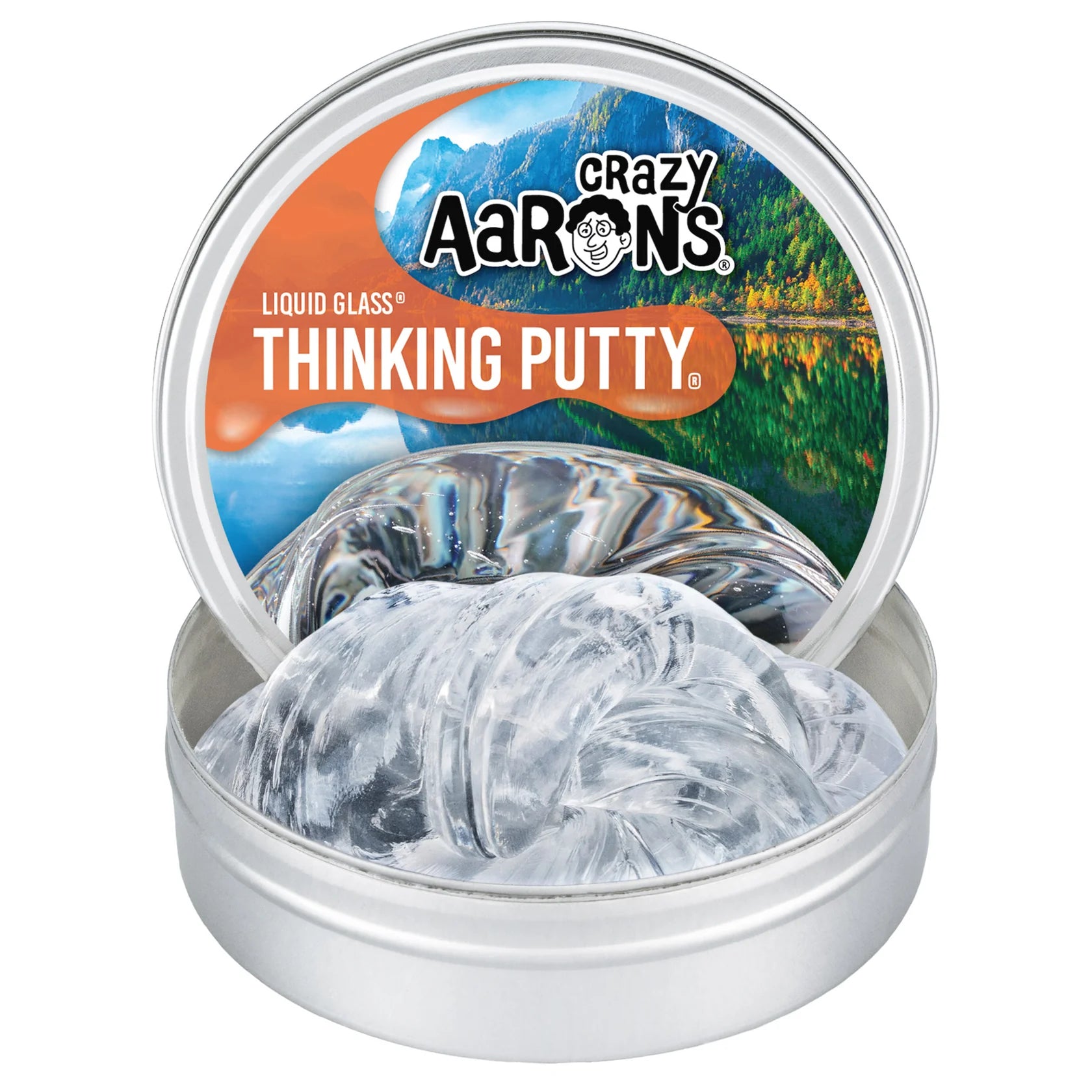 Crazy Aarons Liquid Glass Full Size 4 Inch Thinking Putty Tin – Owl and ...