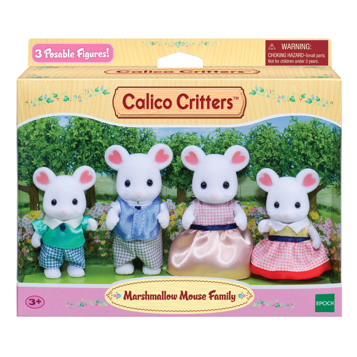 Calico Critters Marshmallow Mouse Family – Owl & Goose Gifts