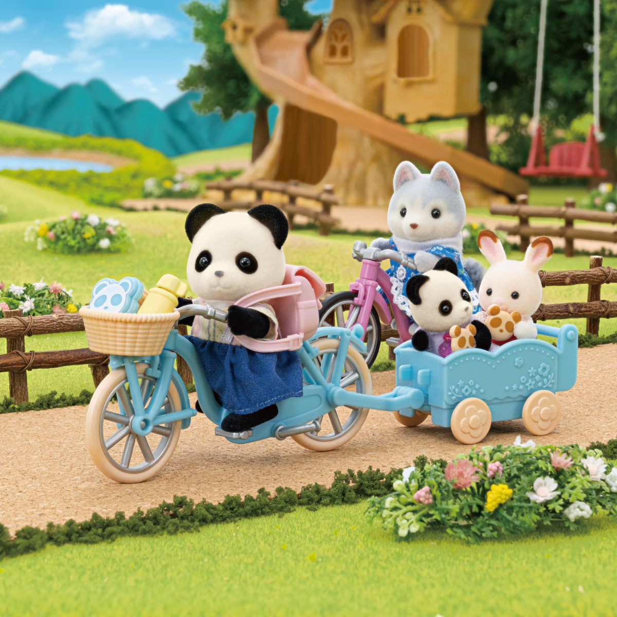 Calico Critters Panda Cycle and Skate Set – Owl and Goose Gifts
