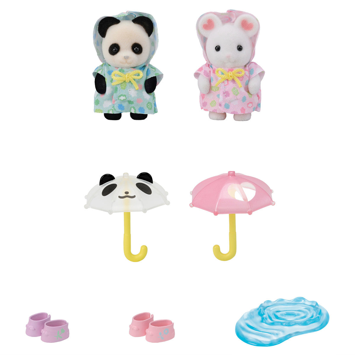 Calico Critters Nursery Friends Rainy Day Duo Set – Owl and Goose Gifts