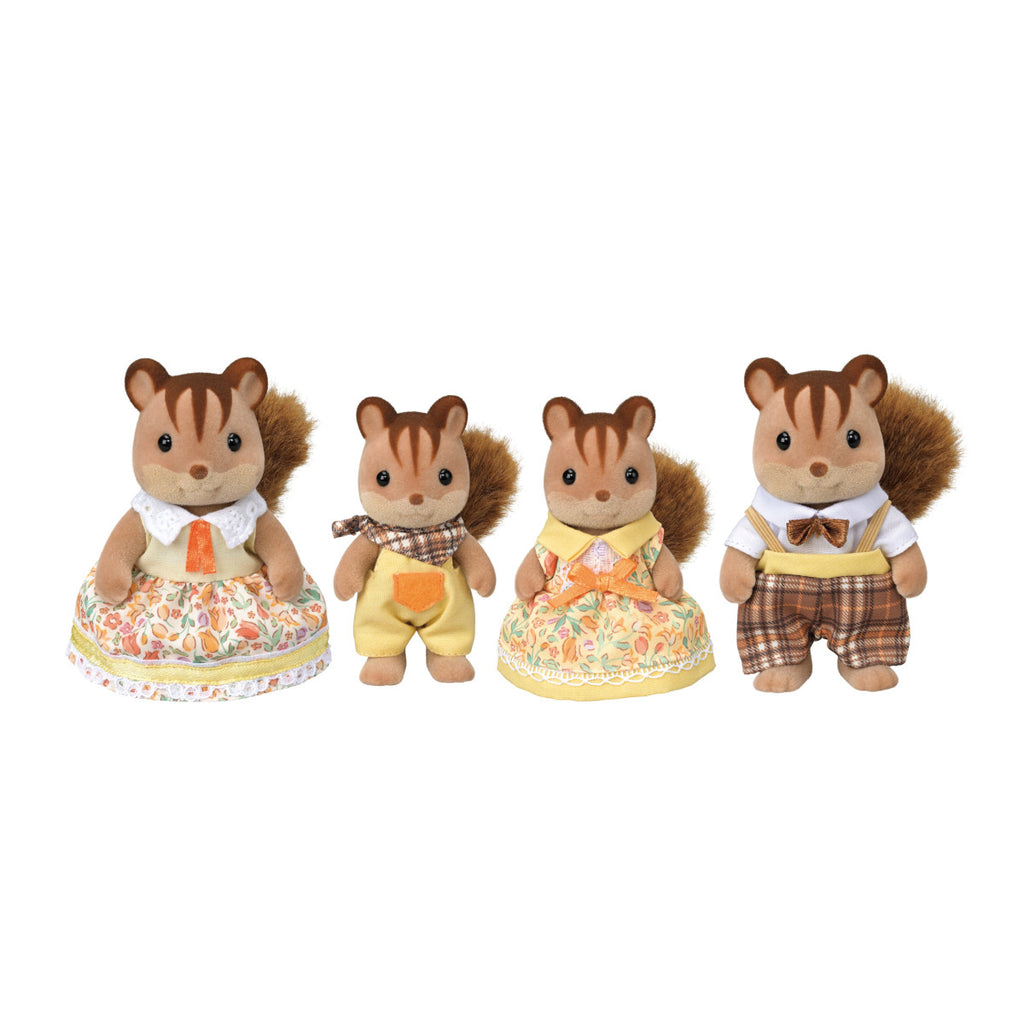 Calico Critters Walnut Squirrel Family – Owl and Goose Gifts
