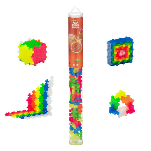 Plus Plus Tube Neon Mix - 70 Piece Building Set – Owl and Goose Gifts