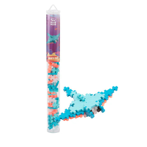 Plus Plus Tube Manta Ray - 70 Piece Building Set – Owl and Goose Gifts