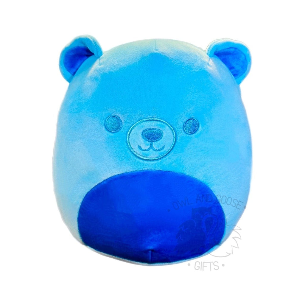 Squishmallow 12 Inch Blubo the Blue Neon Bear Plush Toy - Owl & Goose Gifts