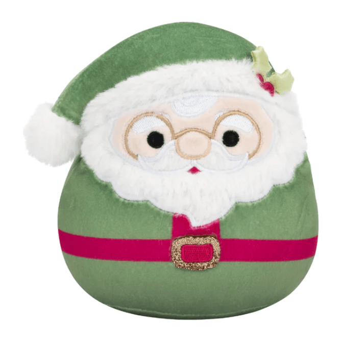 Squishmallow 12 Inch Nick the Santa with Green Suit Christmas Plush Toy ...