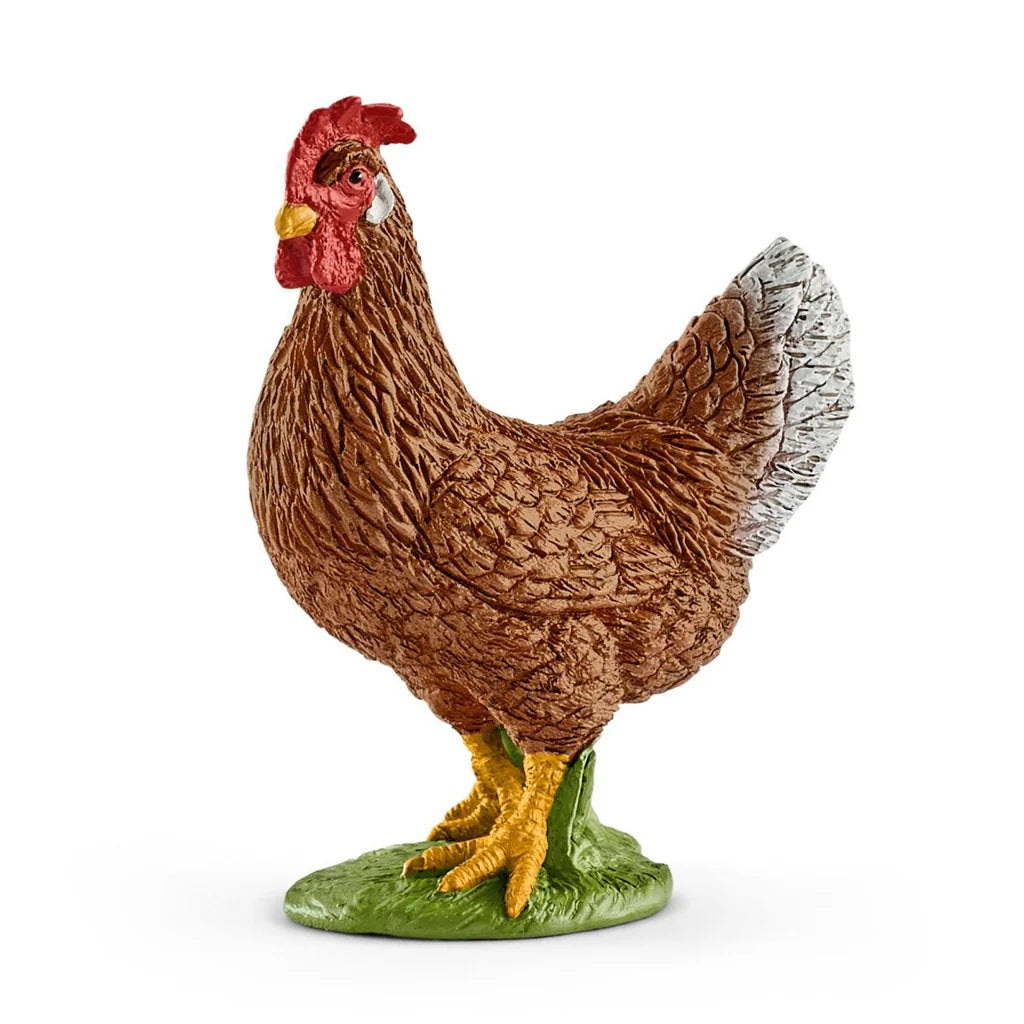 Schleich Farm World Hen Toy Figure – Owl and Goose Gifts