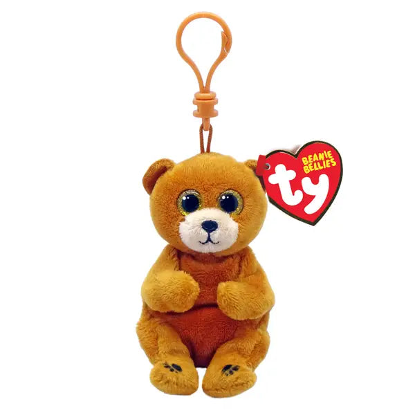 Ty Beanie Bellies 4 Inch Duncan the Brown Bear Plush Clip - Owl & Goose ...