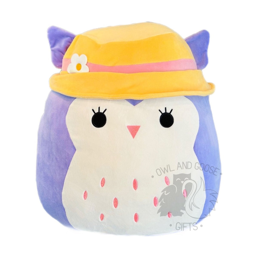Squishmallow 16 Inch Holly the Owl with Bucket Hat Plush Toy - Owl ...