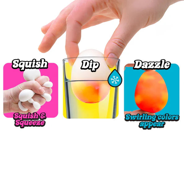 Nee Doh Dippin' Dazzler Eggs Fidget Toy - CHOOSE YOUR COLOR – Owl and ...