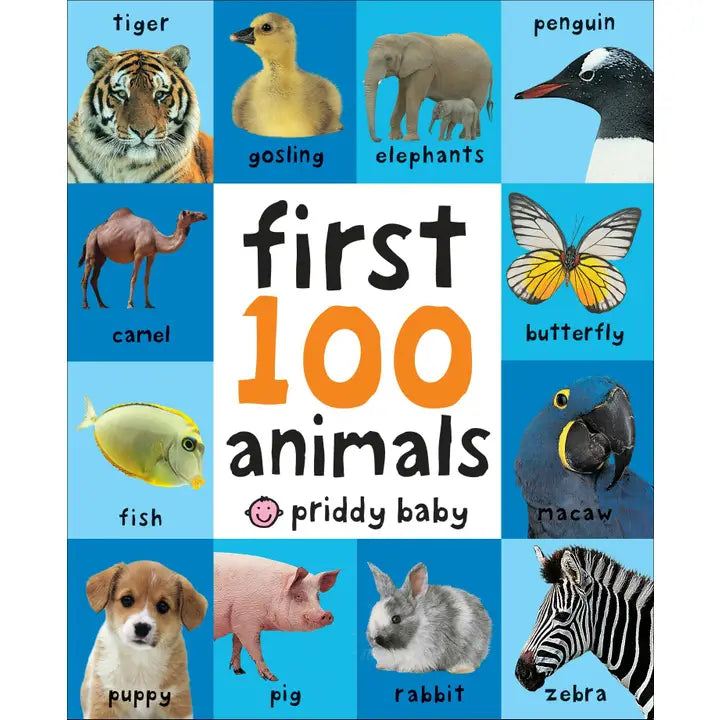First 100 Animals Padded Board Book – Owl and Goose Gifts