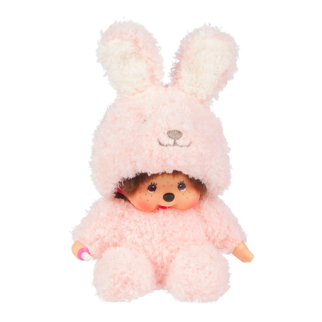 Monchhichi Sitting Fluffy Bunny - 7 Inch Plush Doll Toy – Owl and Goose ...