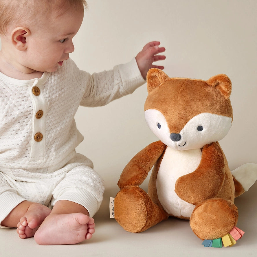 Itzy Ritzy Sweetie Snuggles™ Fox Plush Toy – Owl and Goose Gifts