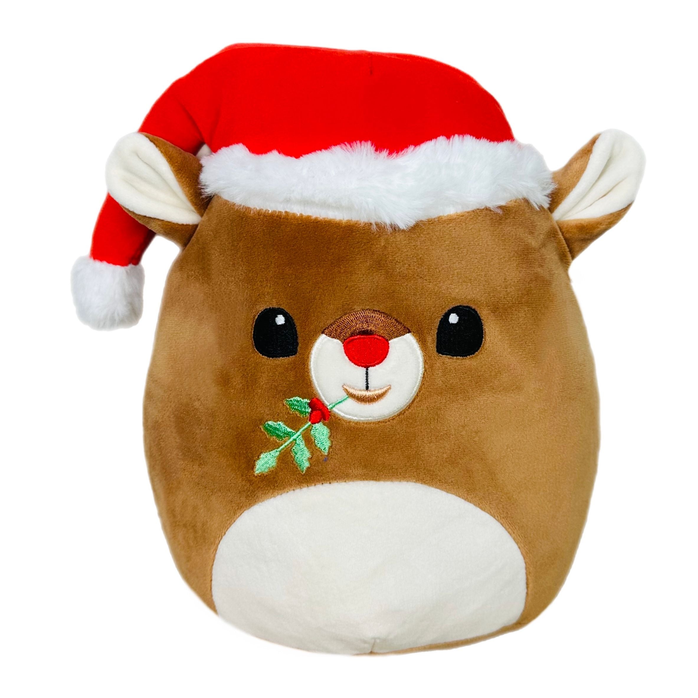Squishmallow Christmas Rudolph with Santa Hat - 8 Inch – Owl and Goose ...
