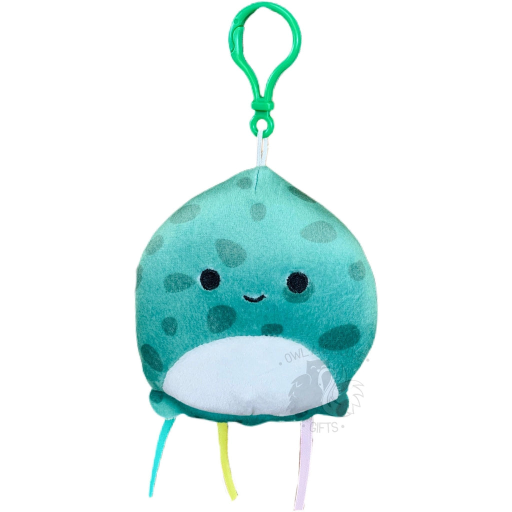 Squishmallow 3.5 Inch Forina the Jellyfish Plush Clip - Owl & Goose Gifts