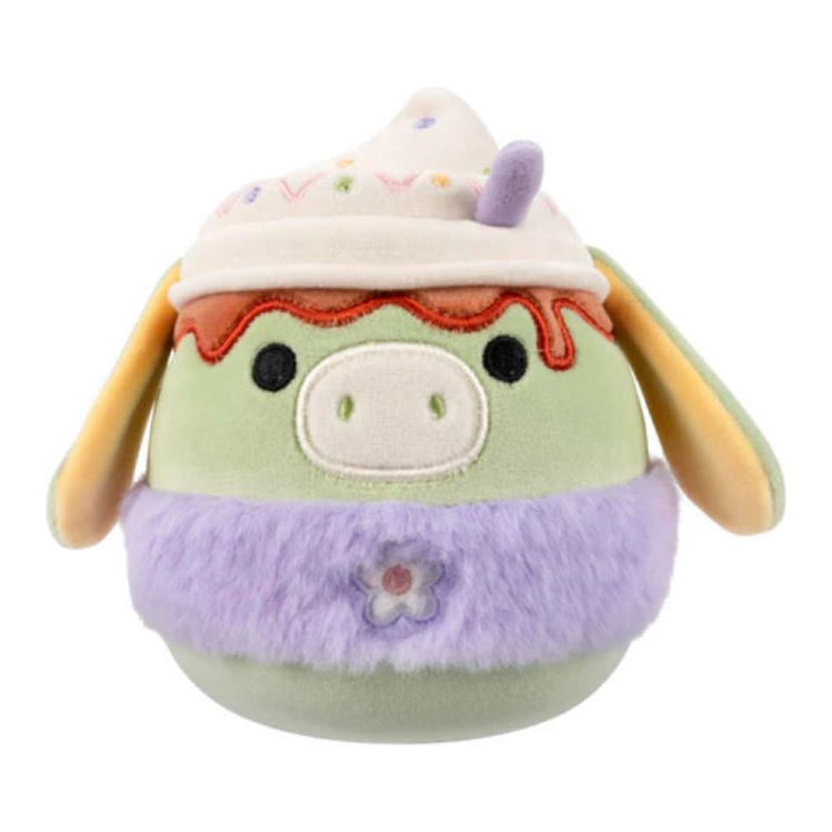 Squishmallow 5 Inch Olma the Strawberry Cat Plush Toy - Owl & Goose Gifts