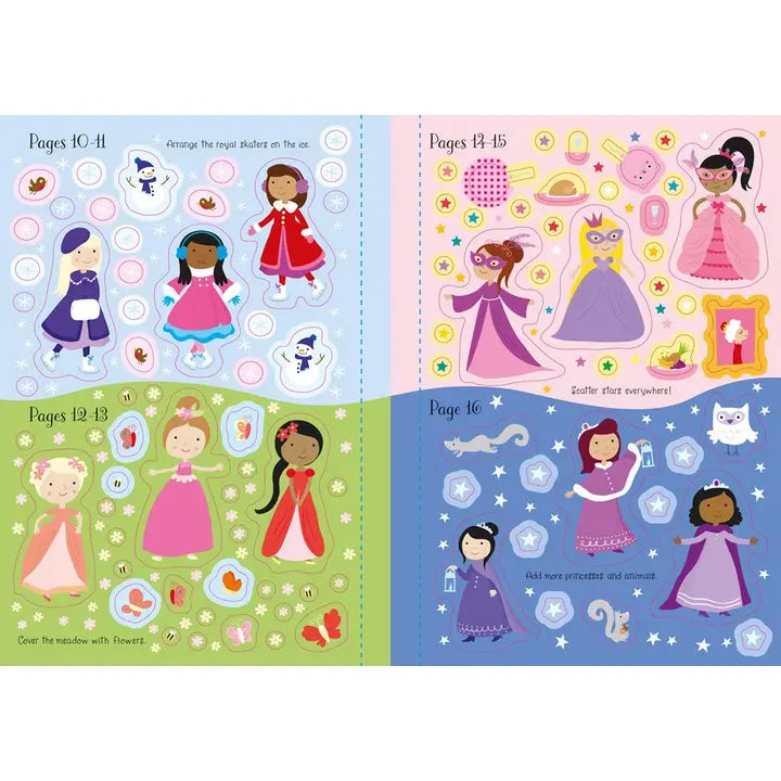 Usborne Sticker Book - Sparkly Princesses – Owl and Goose Gifts