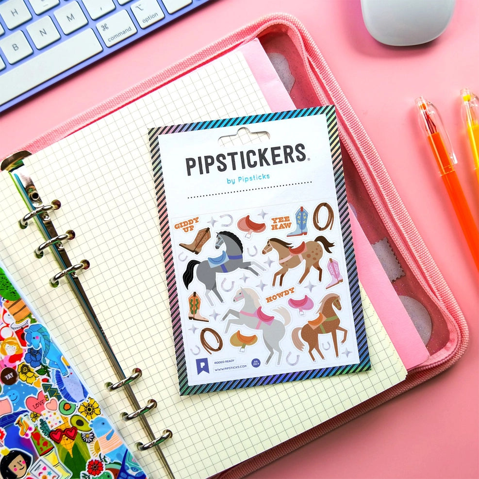 Pipsticks Rodeo Ready Sticker Sheet – Owl and Goose Gifts