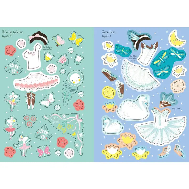 Usborne Little Sticker Dolly Dressing - Ballerina – Owl and Goose Gifts