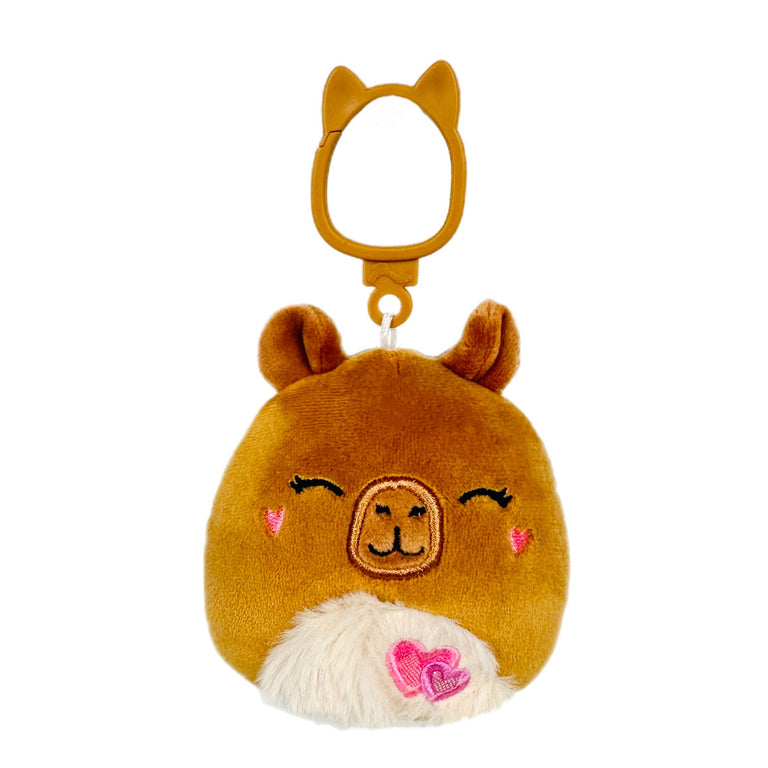 Squishmallow 3.5 Inch Lijjian the Capybara Valentine Plush Clip – Owl ...