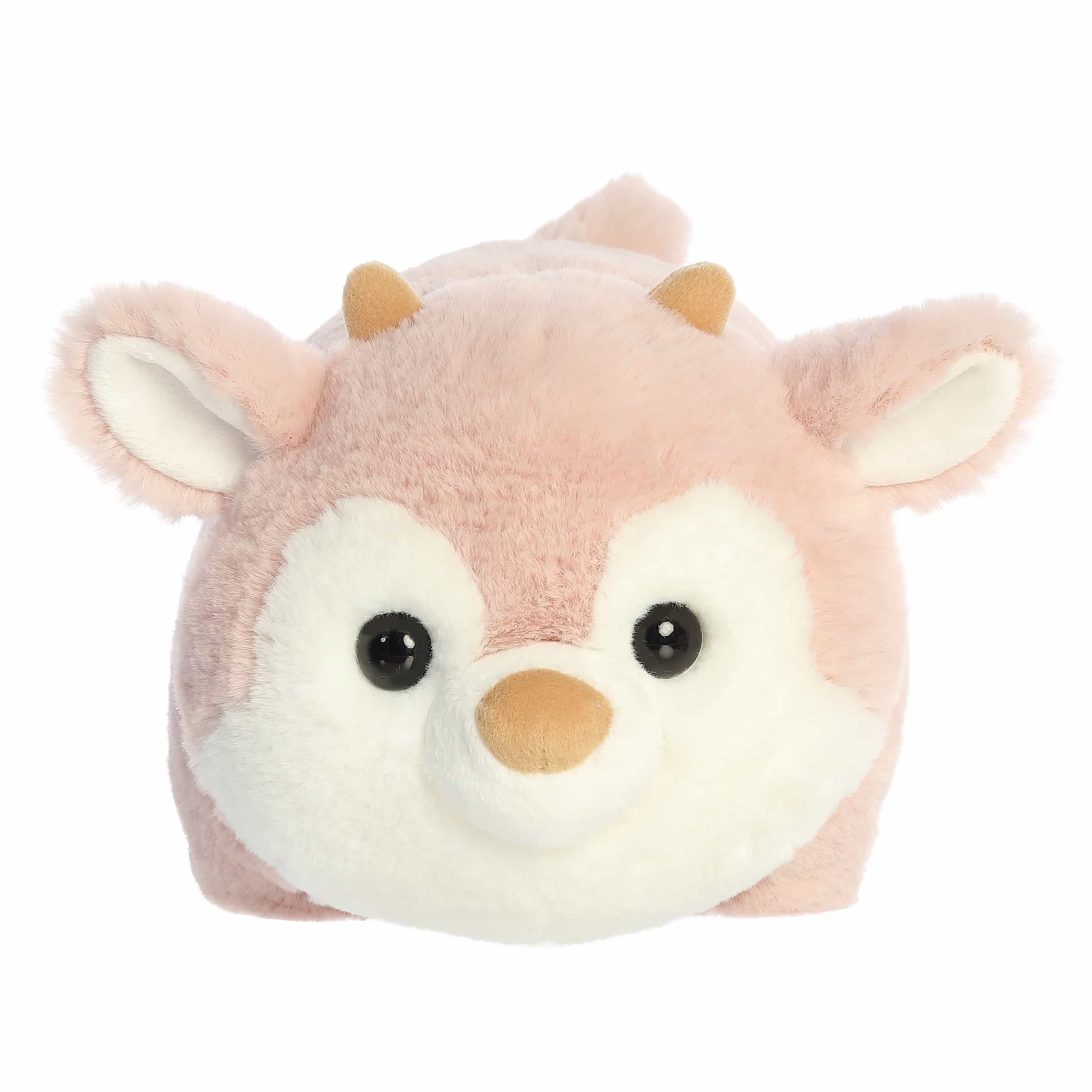Spudsters 10 Inch Pinkee Reindeer Holiday Plush – Owl and Goose Gifts