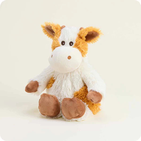 Warmies 13 Inch Pumpkin Spice Cow Microwavable Plush Toy – Owl and ...