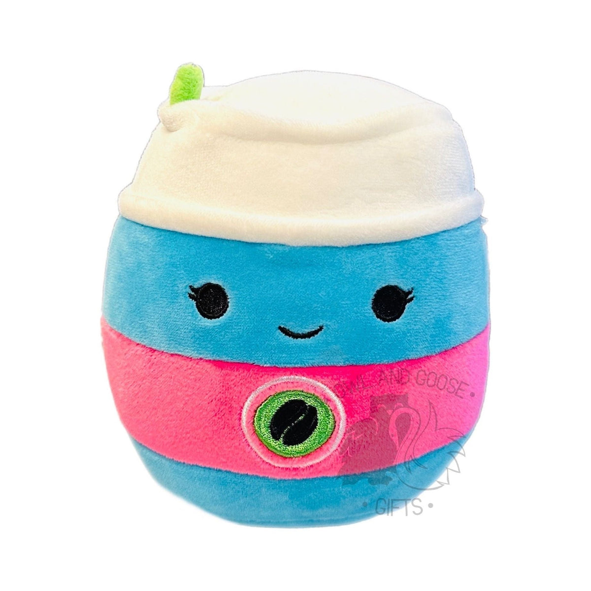Squishmallow 5 Inch Aloeen the Latte Neon Plush Clip - Owl & Goose Gifts