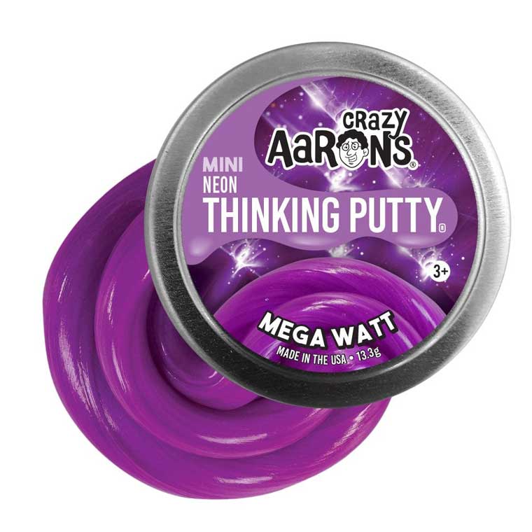 Crazy Aarons Mega Watt Mini 2 Inch Thinking Putty Tin – Owl and Goose Gifts