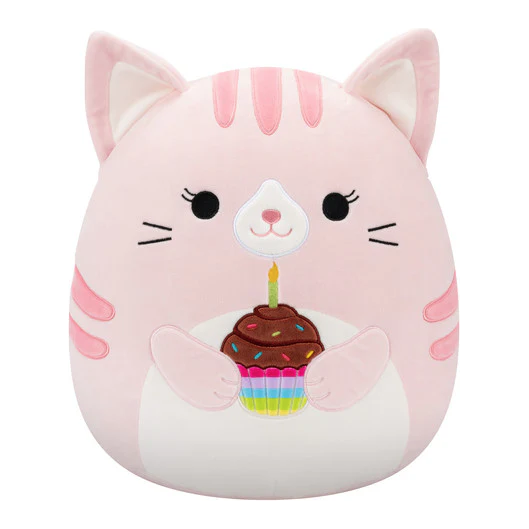 Squishmallow Cat with Cupcake - Laura 5 Inch – Owl and Goose Gifts