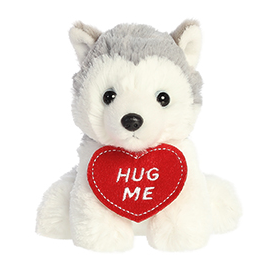 Aurora Plush 4.5 Inch Luv Bits HUG ME Dog Valentine Plush Toy – Owl and ...