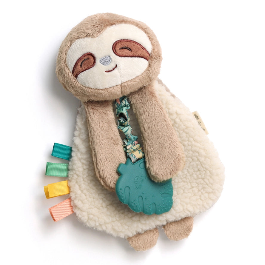 Itzy Ritzy Itzy Friends Lovey™ Sloth Plush Teether Toy – Owl and Goose ...