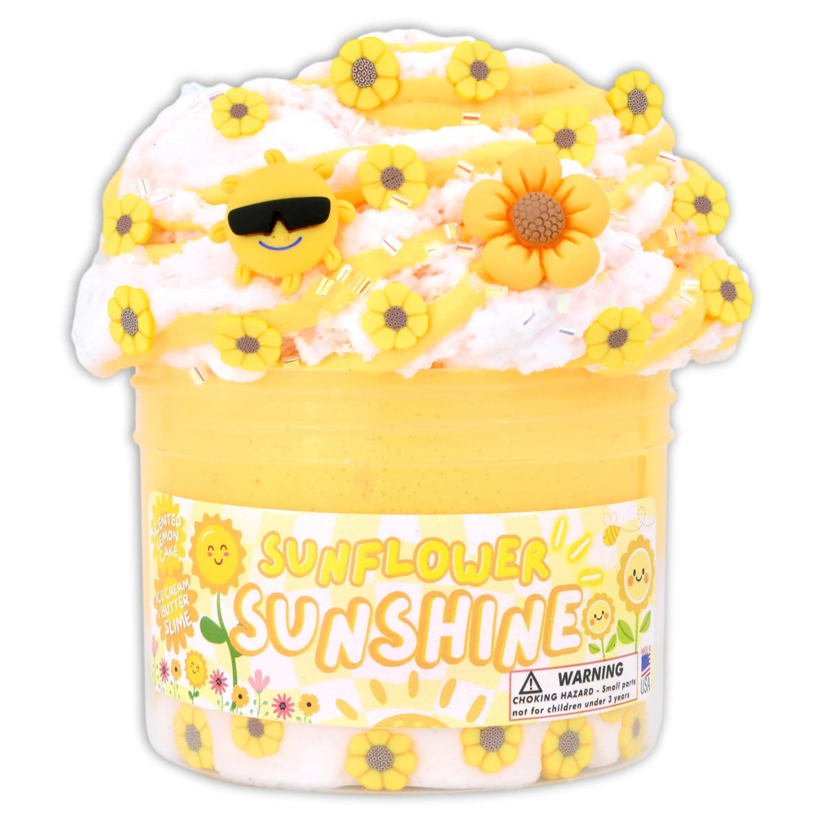 Dope Slimes 8 oz Sunflower Sunshine Slime - Owl & Goose Gifts