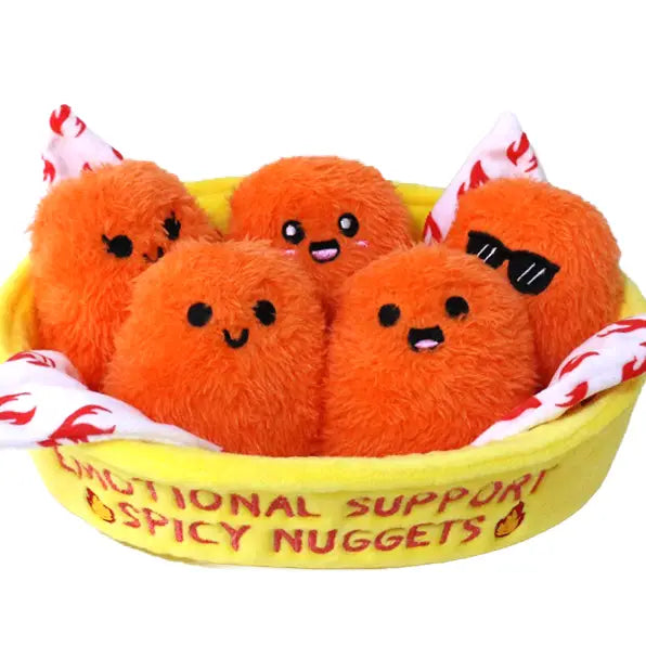 Emotional Support Spicy Nuggets Set of 5 Plush Toys by What Do You Mem ...