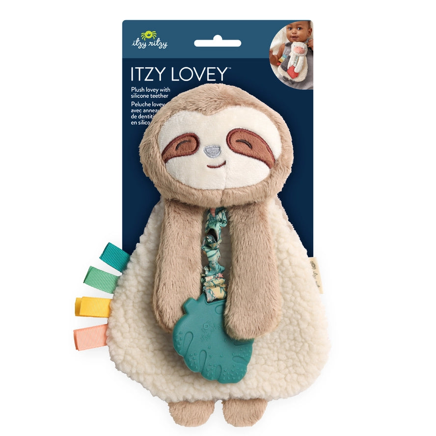 Itzy Ritzy Itzy Friends Lovey™ Sloth Plush Teether Toy – Owl and Goose ...