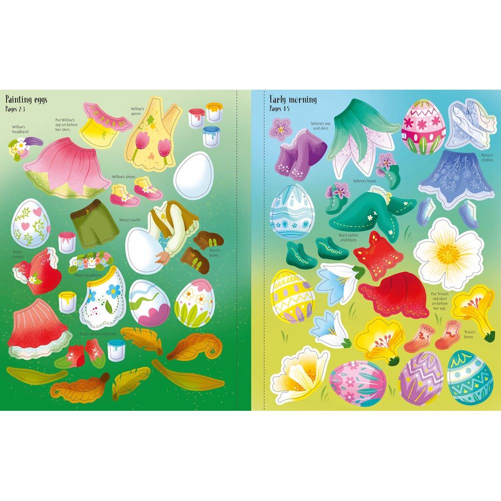 Usborne Little Sticker Dolly Dressing - Easter Egg Hunt – Owl and Goose ...