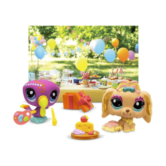 Littlest Pet Shop Gen 7 Petfluencer Pairs Garden Party Play Set - Dog ...
