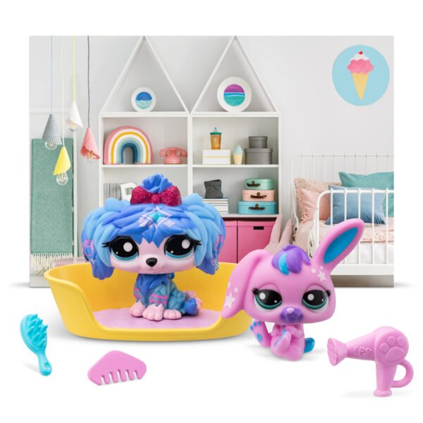 Littlest Pet Shop Petfluencer Pairs Play Set - Dog #48 and Bunny #49 ...