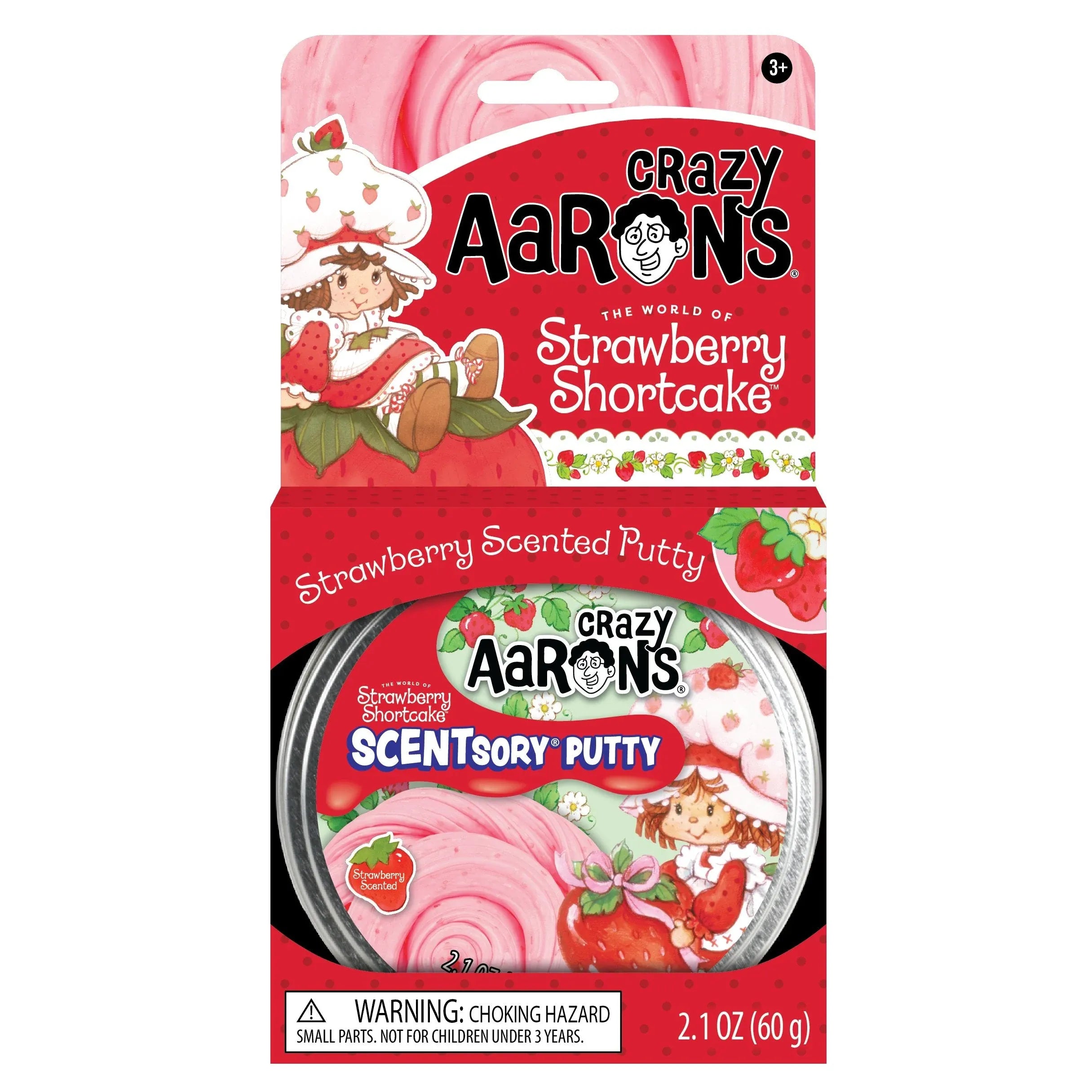 Crazy Aarons Strawberry Shortcake SCENTsory 4 Inch Thinking Putty Tin ...