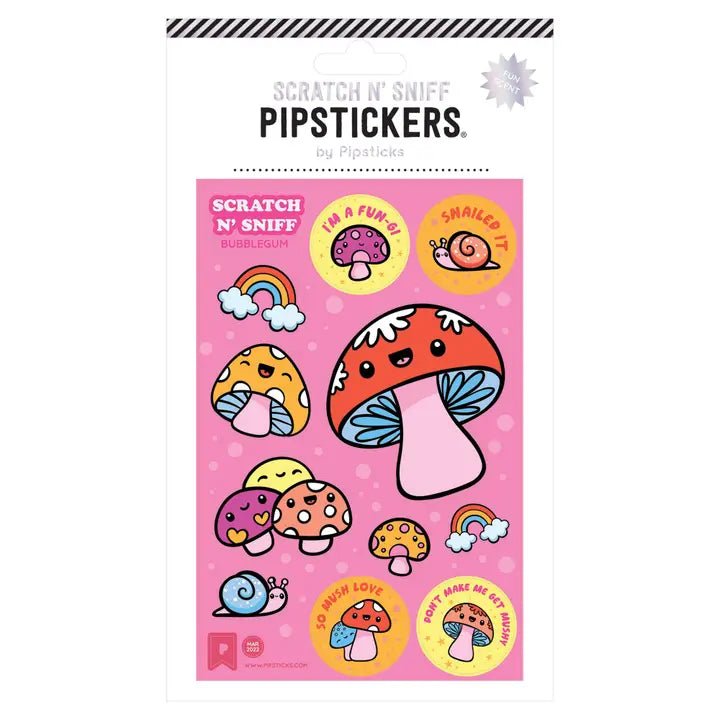 Pipsticks Fun Guys Scratch N' Sniff Stickers - Bubblegum - Owl & Goose ...
