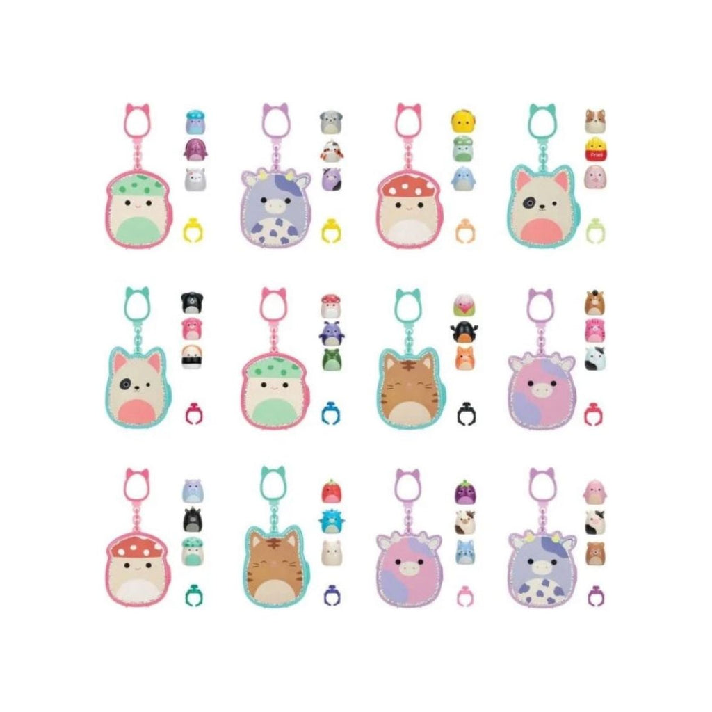 Squishmallow Squishalongs Clip & Go - One Mystery Clip with 3 Mystery ...