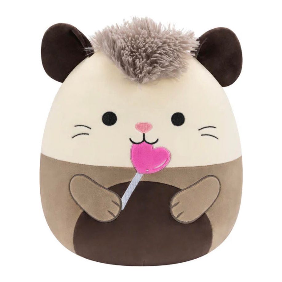 Squishmallow 5 Inch Luanne the Opossum with Heart Lollipop Valentine ...