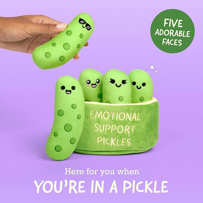 Emotional Support Pickles Set of 5 Plush Toys by What Do You Meme - Owl ...