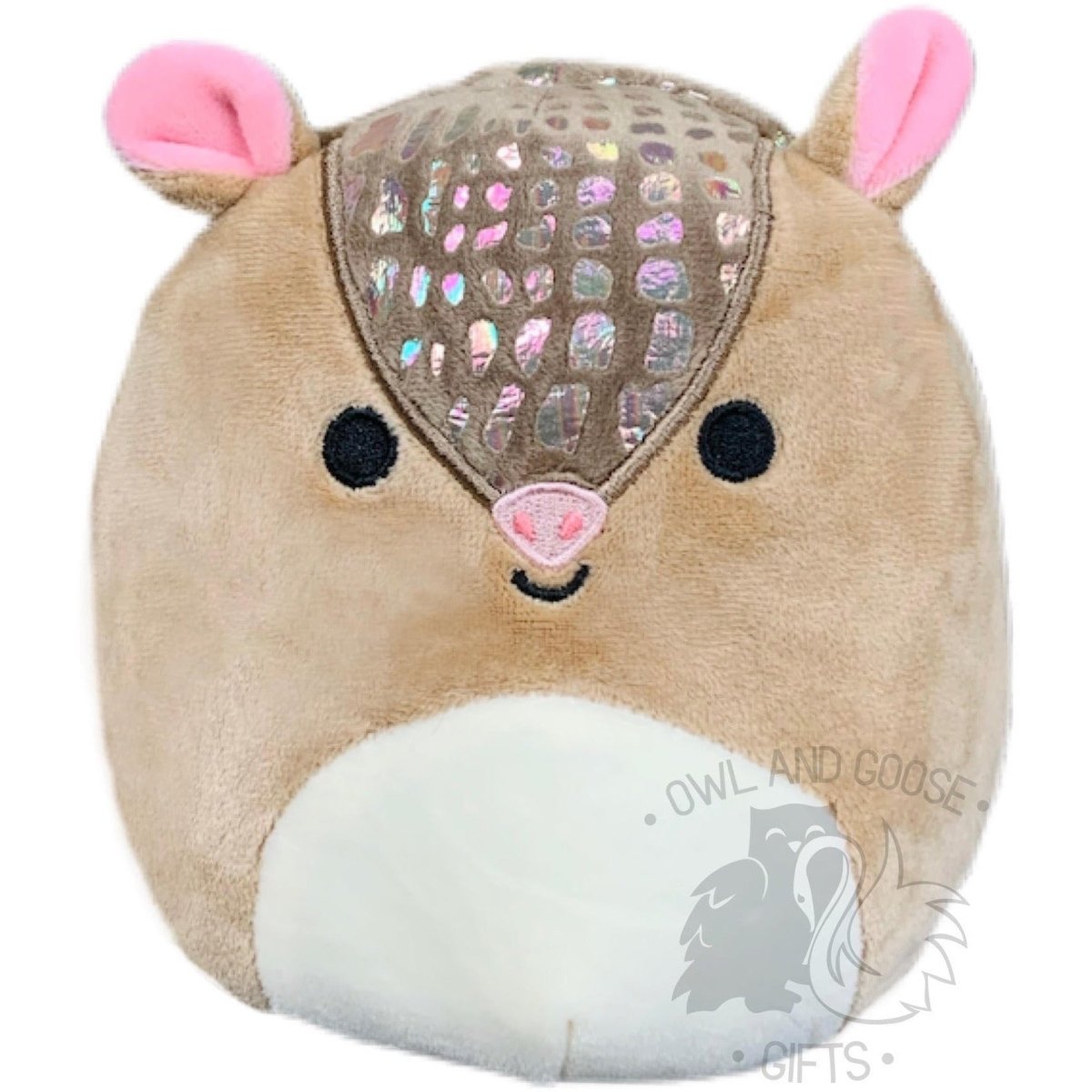 Squishmallow 5 Inch Thompson the Armadillo Plush Toy - Owl & Goose Gifts